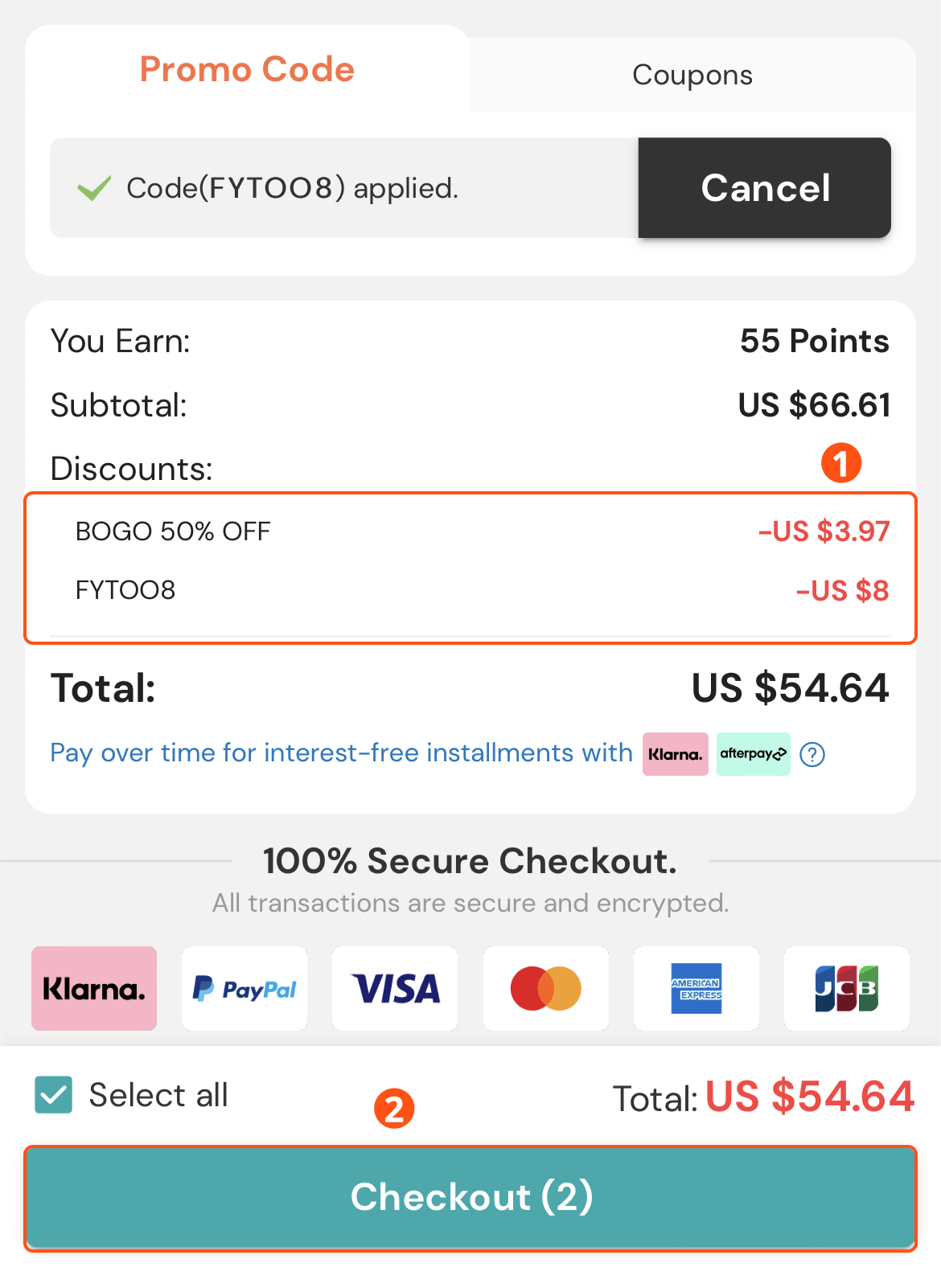 How to use Code/Coupon?